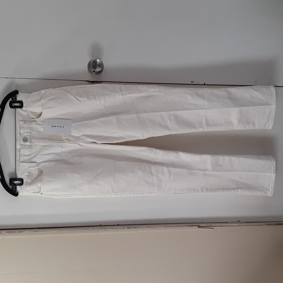 Frame Denim | Jeans | Bnwt Frame Super High Straight Leg White Jeans ...
